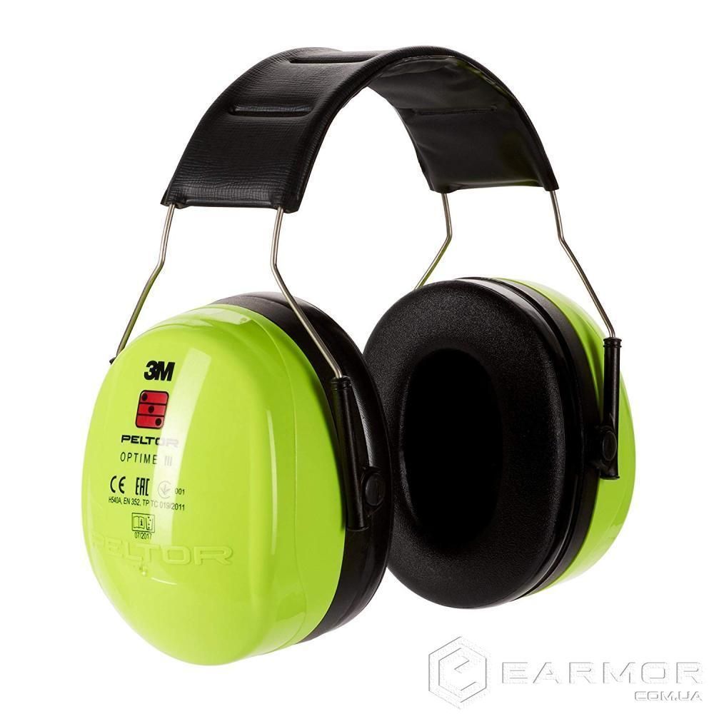 Купити Навушники захисні протишумові 3M Peltor Optime III HI-VIZ (H540A ...